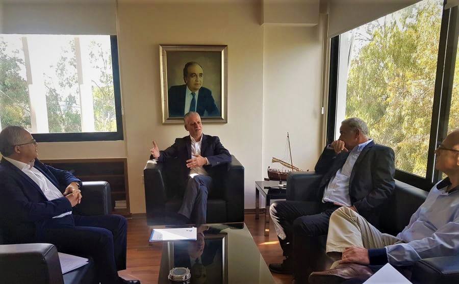 ΣΥΝΑΝΤΗΣΗ ΠΡΟΕΔΡΟΥ ΕΔΕΚ, ΜΑΡΙΝΟΥ ΣΙΖΟΠΟΥΛΟΥ, ΜΕ ΤΟΝ ΠΡΟΕΔΡΟ ΚΑΙ ΤΑ ΜΕΛΗ ...